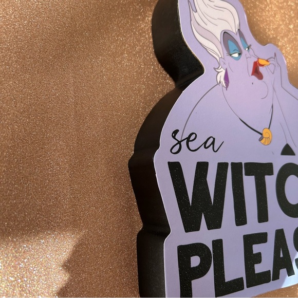 Disney | Holiday | Disney Ursula Sea Witch Please Mini Sign | Poshmark